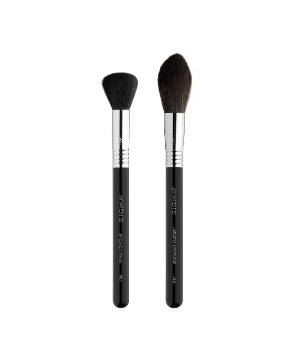 SIGMA BEAUTY Sculpt + Glow Makeup Brush Duo - No Color