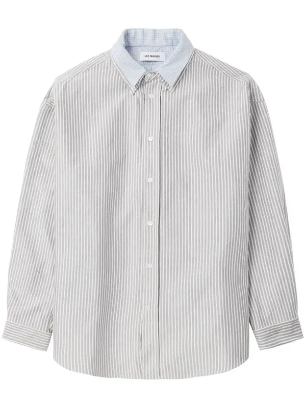 HED MAYNER Striped Cotton Shirt