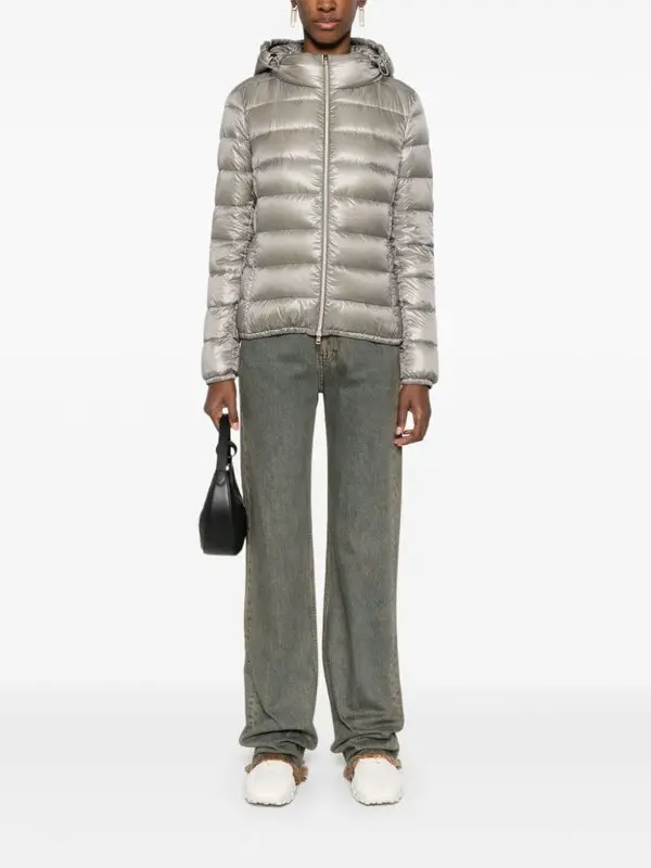 Herno Padded Hooded Jacket - Grey