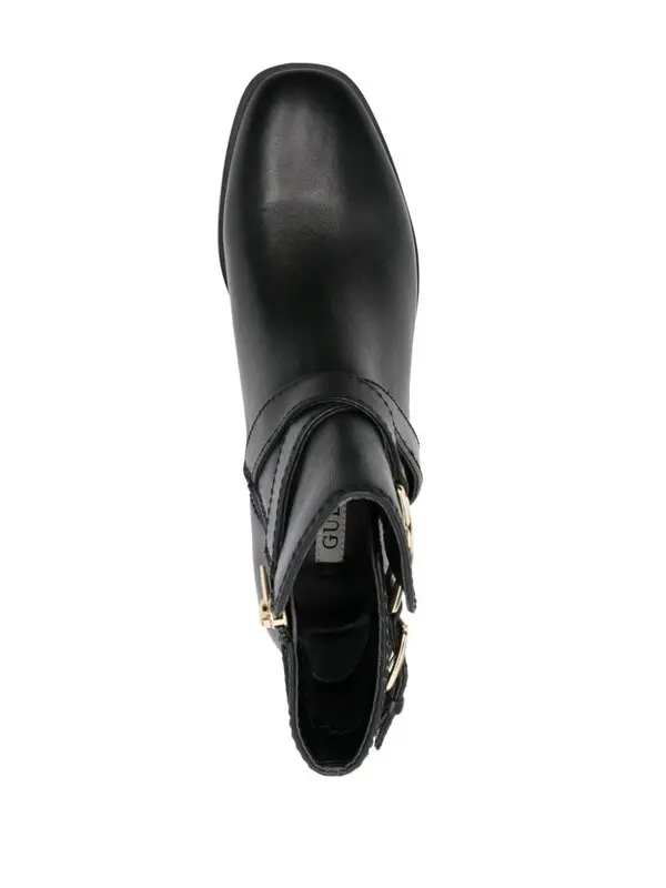 Guess Floriza Logo-plaque Leather Boots