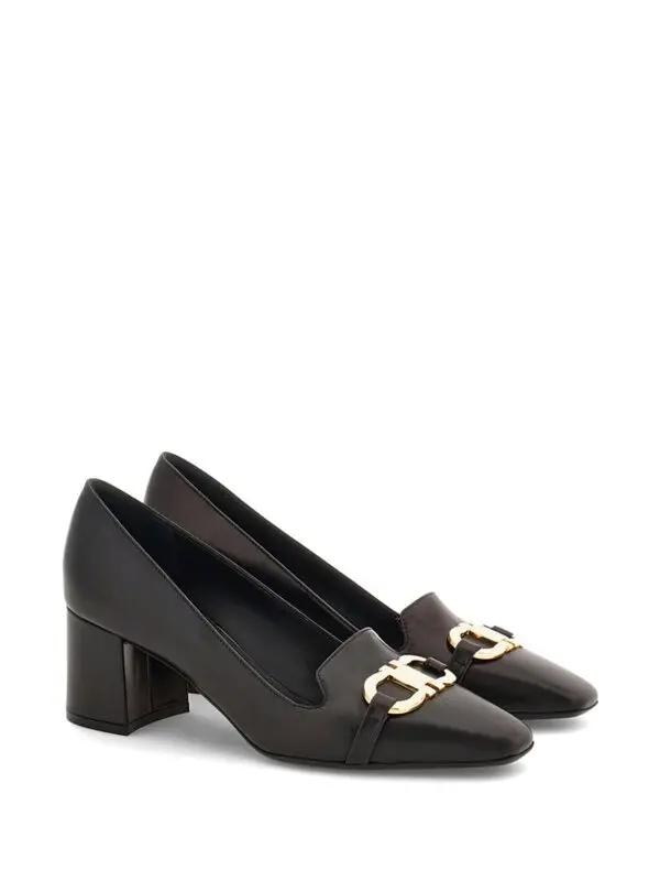 FERRAGAMO Gancini Leather Pumps