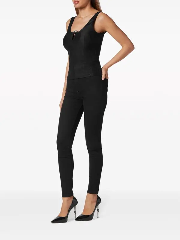 Philipp Plein Pierced Sleeveless Top