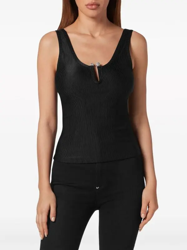 Philipp Plein Pierced Sleeveless Top