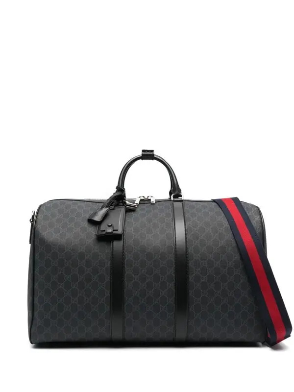Gucci Gg Supreme Canvas Holdall - Black