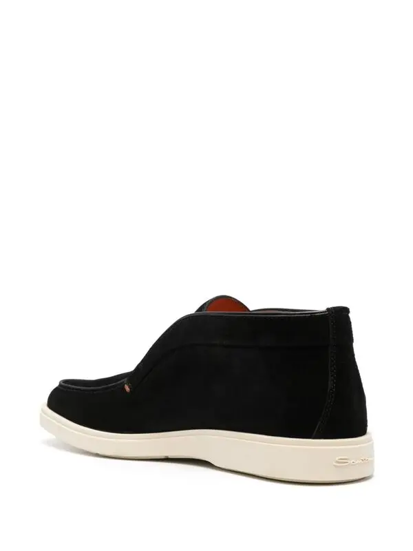 Santoni Suede Slip-on Boots