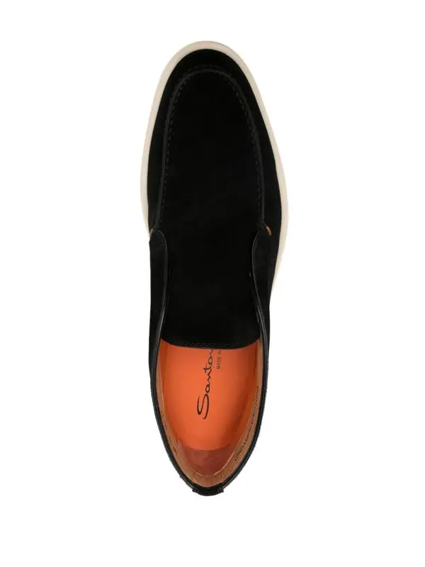 Santoni Suede Slip-on Boots