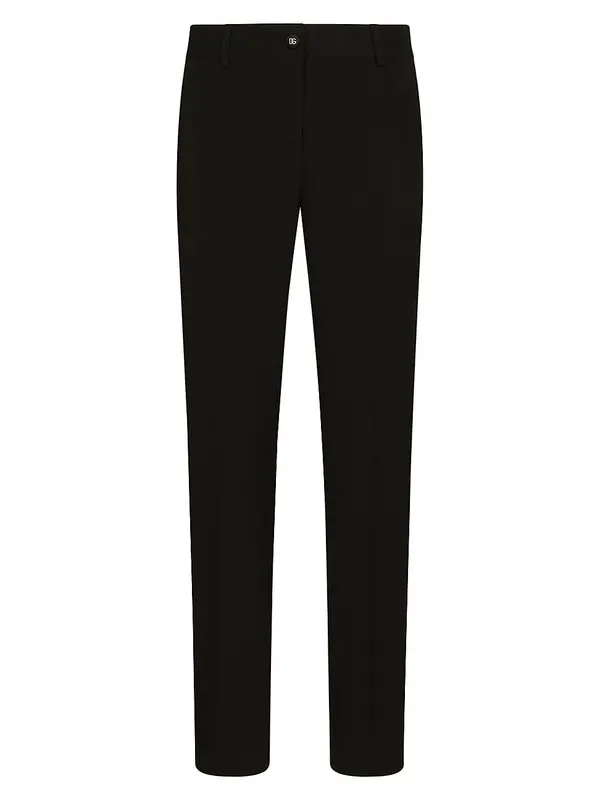 Dolce & Gabbana Wool Tailored Pants - Black