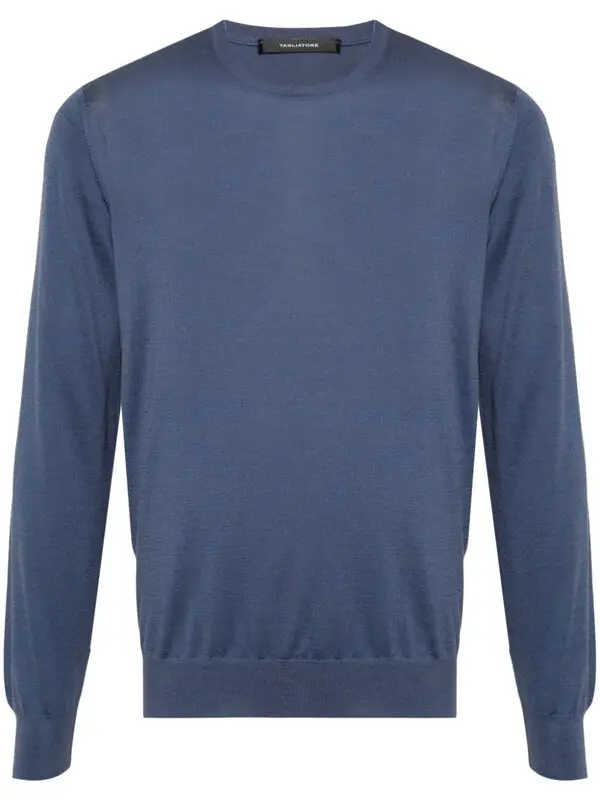 Tagliatore Crew-neck Jumper - Blue