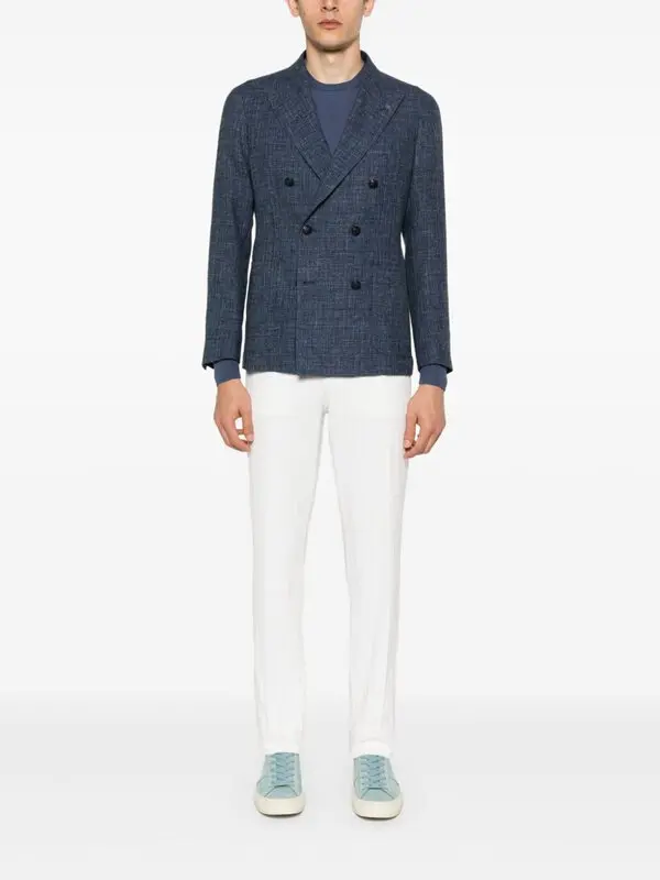 Tagliatore Crew-neck Jumper - Blue