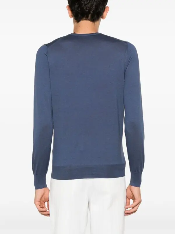 Tagliatore Crew-neck Jumper - Blue