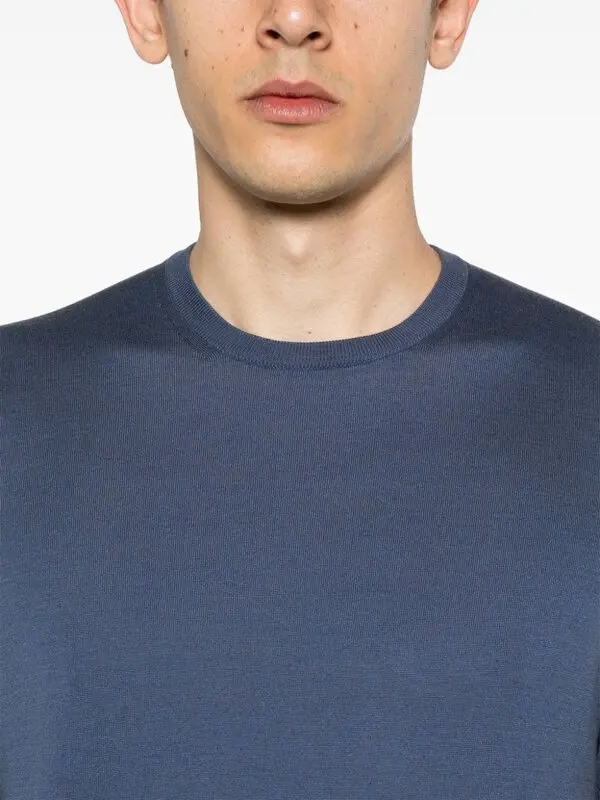 Tagliatore Crew-neck Jumper - Blue