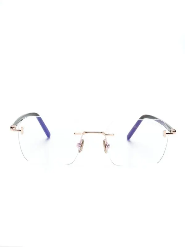 TOM FORD Rimless Glasses - Gold