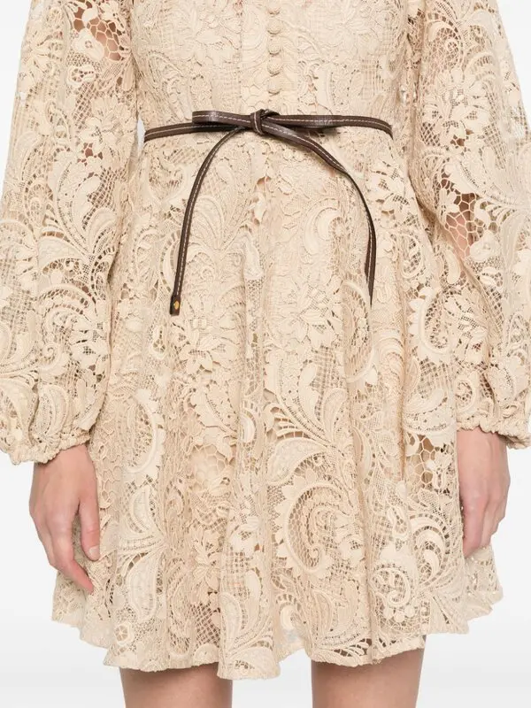 Zimmermann Waverly Lace Mini Dress In Neutrals - 29% Off | Editorialist