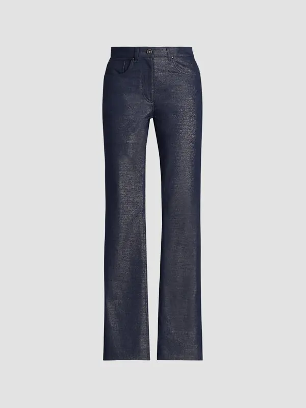 Giorgio Armani Metallic Denim Pants