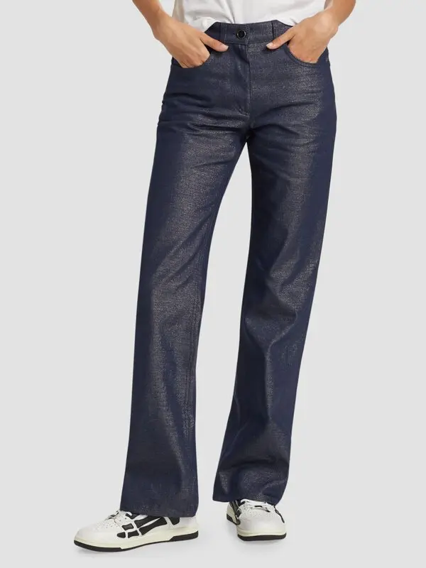 Giorgio Armani Metallic Denim Pants