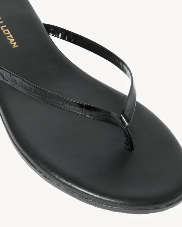 NILI LOTAN X TKEES Leather Flip Flop