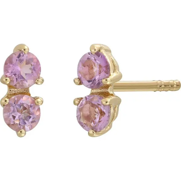 Bony Levy 14k Gold Peridot & Pink Topaz Stud Earrings - 14ky
