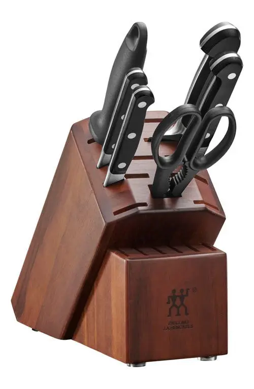 ZWILLING Pro 7-piece Knife Block Set - Silver