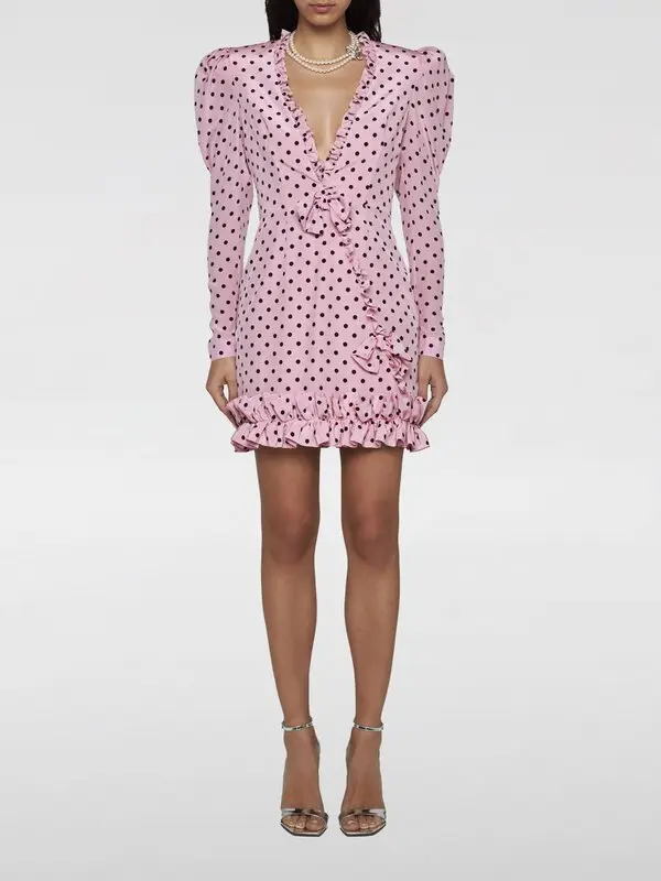alessandra rich dress pink Alessandra Rich Dress In Pink - 27% Off