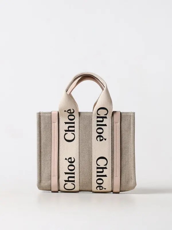 Chloé Woody Tote Bag - Dove Grey