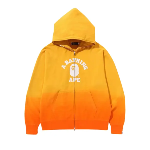 A BATHING APE College Gradation Relaxed Fit Full Zip Hoodie
