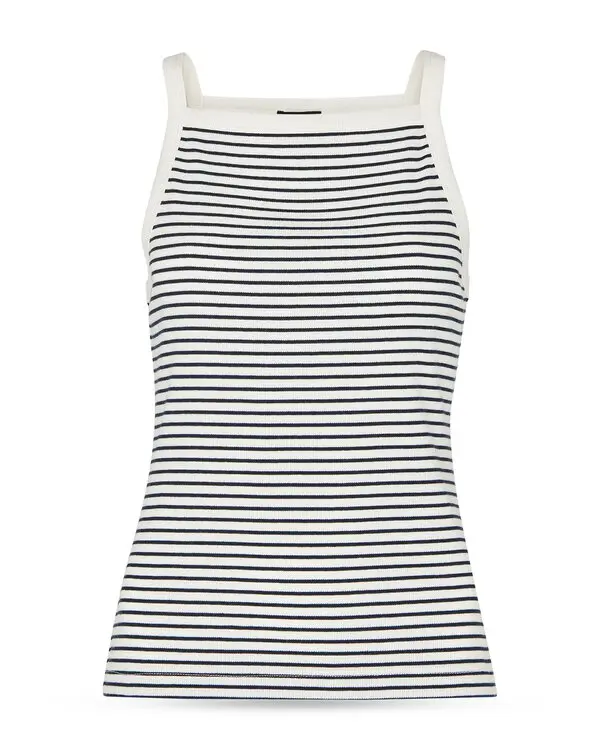 Whistles Striped Sleeveless Top