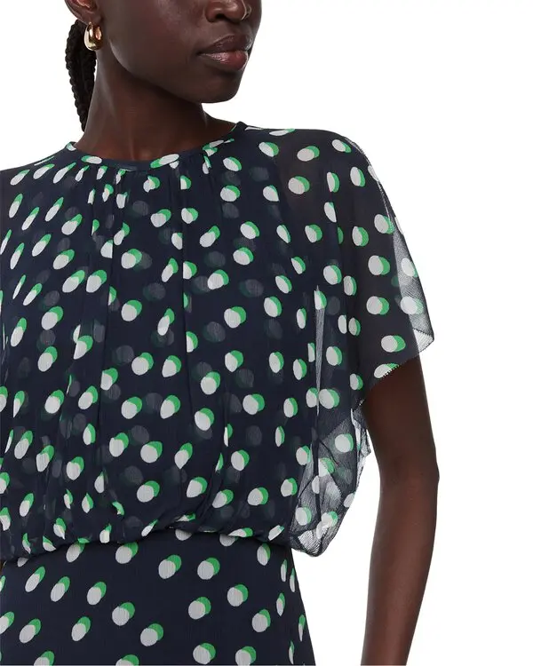 Whistles Moon Spot Dress - Navy/multi