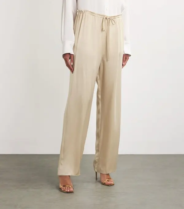 Lapointe Satin Drawstring Trousers