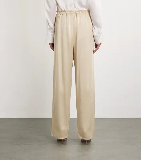 Lapointe Satin Drawstring Trousers