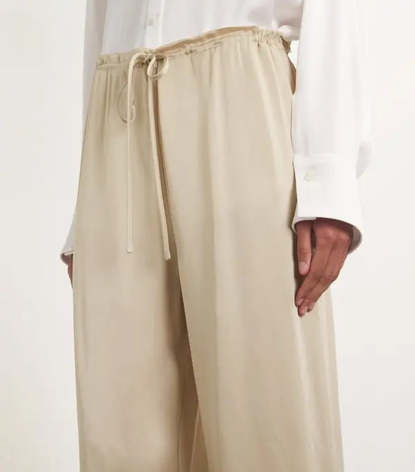 Lapointe Satin Drawstring Trousers
