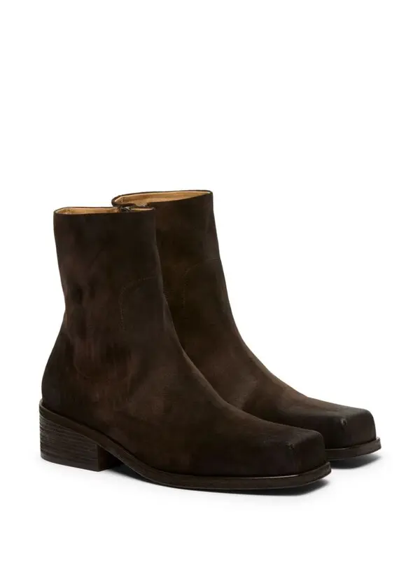 Marsèll 55mm Cassello Suede Ankle Boots - Brown
