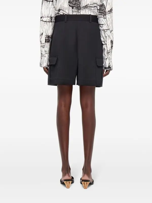 FERRAGAMO Virgin Wool Utility Shorts