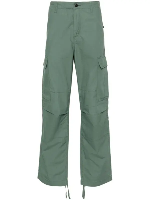 Carhartt Work In Progress Cotton Ripstop Cargo Trousers - Green