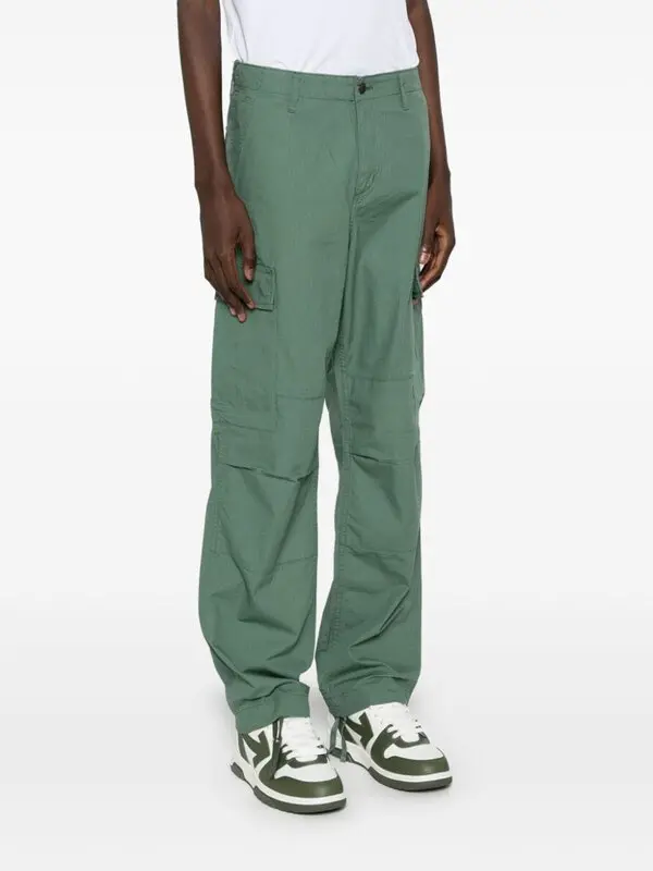 Carhartt Work In Progress Cotton Ripstop Cargo Trousers - Green