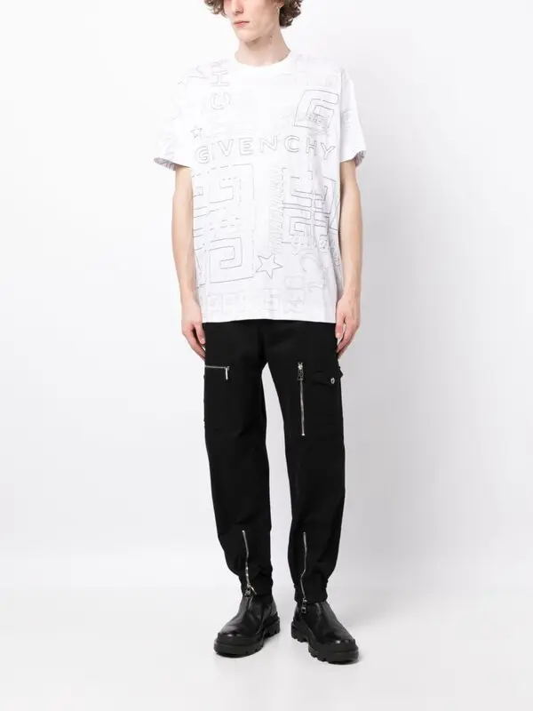 Givenchy Embroidered-design Cotton T-shirt