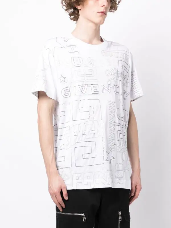 Givenchy Embroidered-design Cotton T-shirt