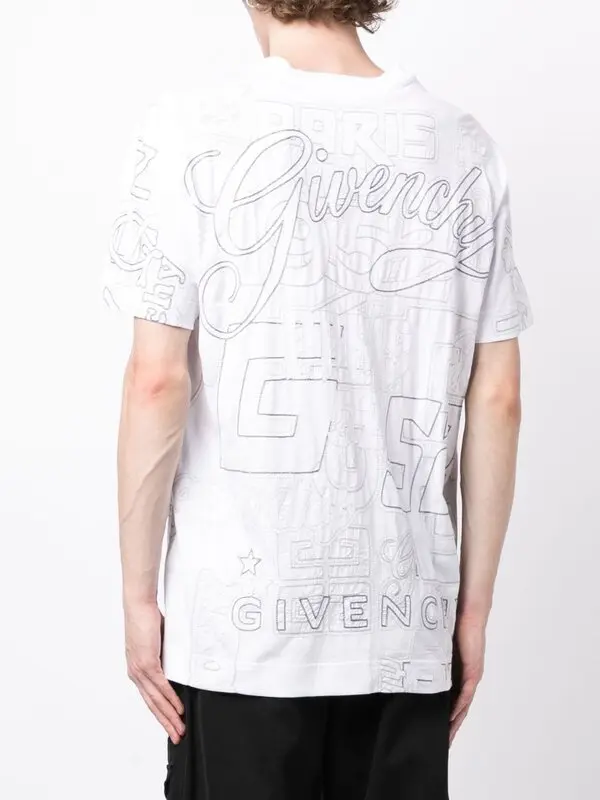 Givenchy Embroidered-design Cotton T-shirt