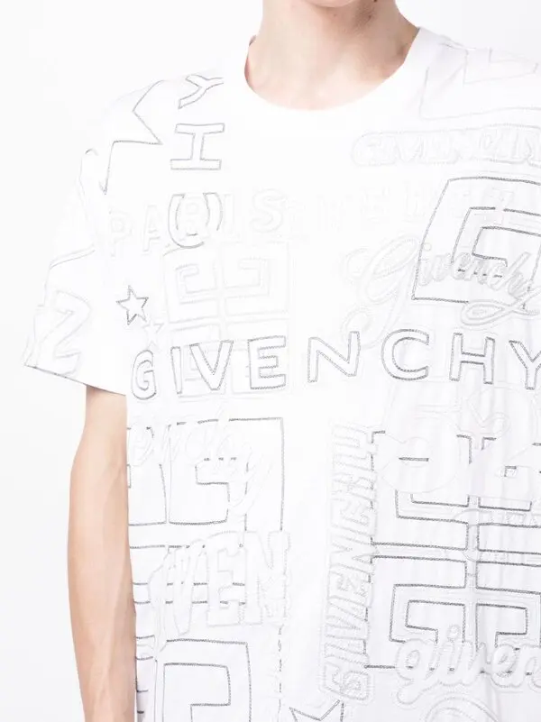 Givenchy Embroidered-design Cotton T-shirt