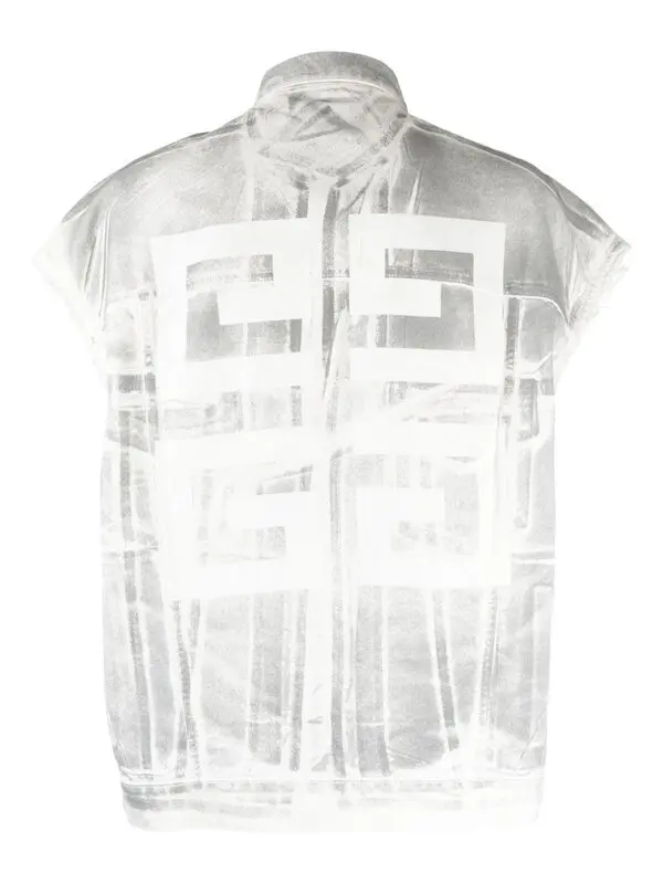 Givenchy 4g Graffiti-print Denim Vest
