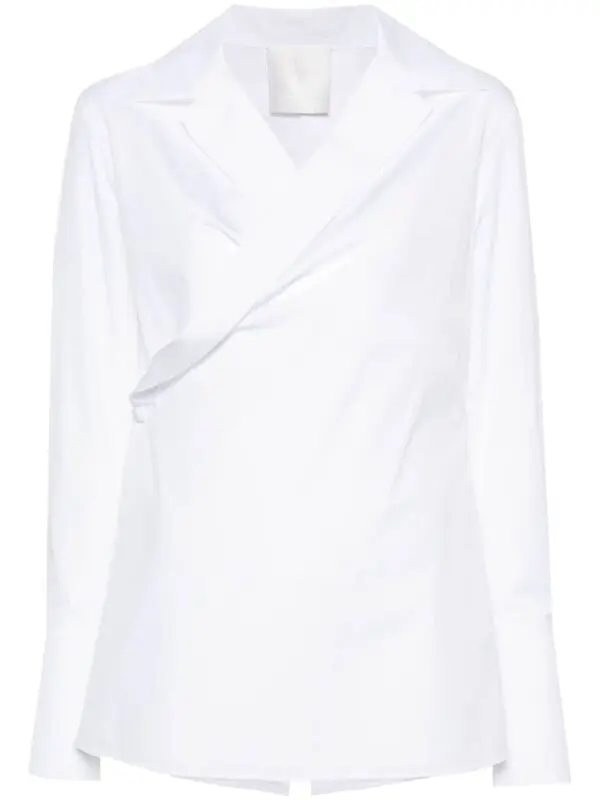 Givenchy Wrap-design Poplin Shirt