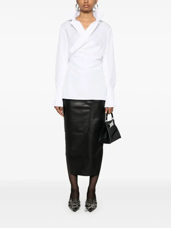 Givenchy Wrap-design Poplin Shirt