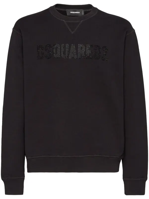 Dsquared2 Logo-print Cotton Sweatshirt - Black