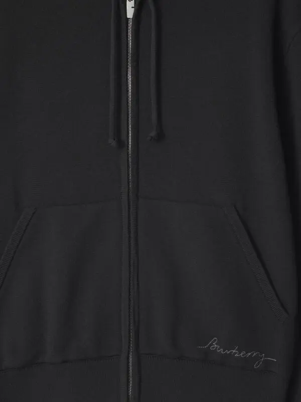 Burberry Logo-embroidered Wool-blend Jacket