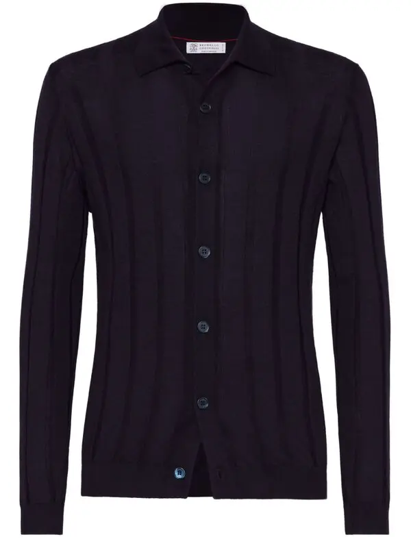 Brunello Cucinelli Ribbed Cashmere Cardigan