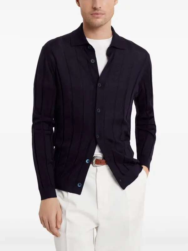 Brunello Cucinelli Ribbed Cashmere Cardigan