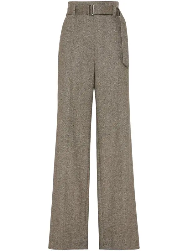 Brunello Cucinelli Herringbone Trousers