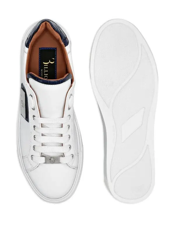 BILLIONAIRE Logo-plaque Leather Sneakers