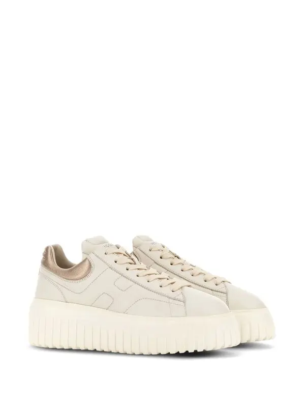 Hogan H-stripes Lace-up Sneakers - Neutrals