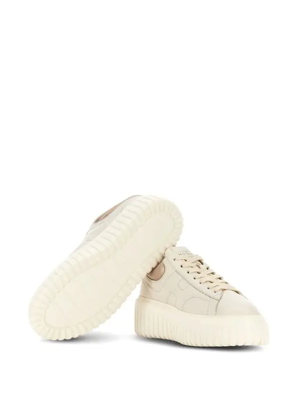 Hogan H-stripes Lace-up Sneakers - Neutrals