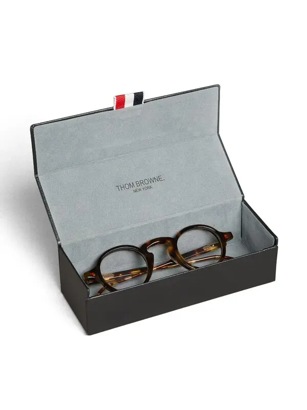 Thom Browne Tortoiseshell Round-frame Glasses